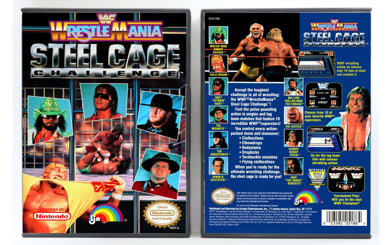 Gaming Relics - Nintendo NES - WWF WrestleMania Steel Cage Challenge