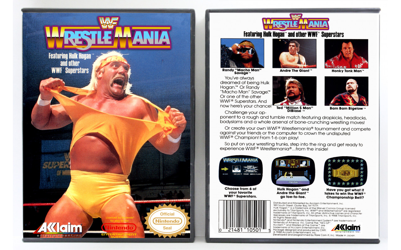 Gaming Relics - Nintendo NES - WWF WrestleMania