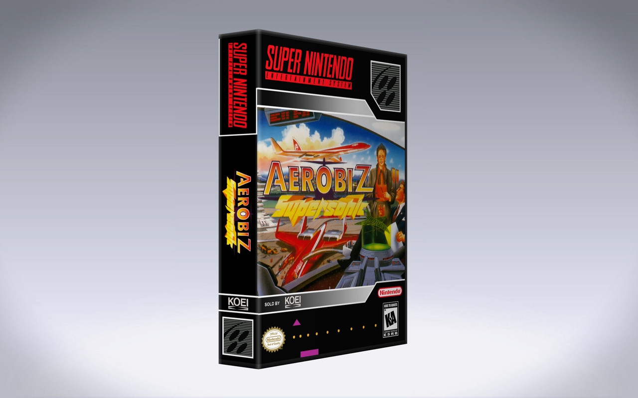 Gaming Relics - Super Nintendo - Vertical Style - Aerobiz Supersonic