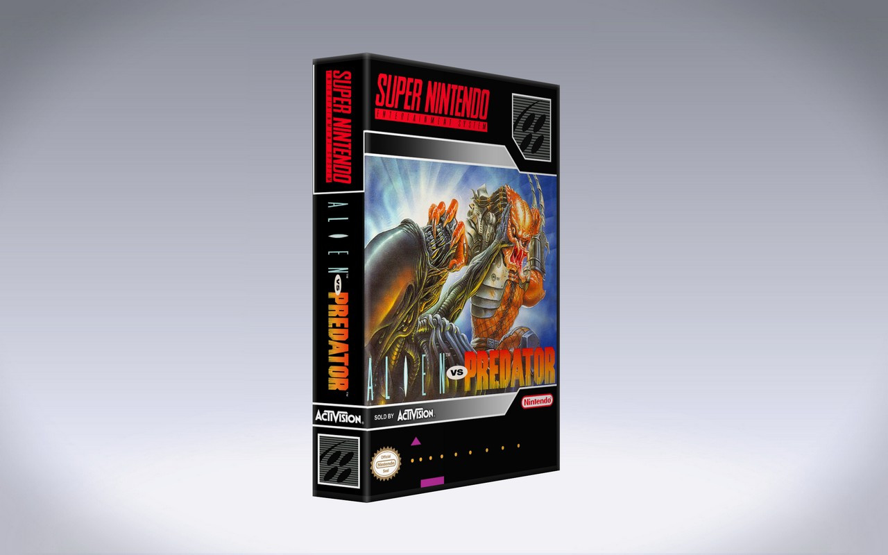 Gaming Relics - Super Nintendo - Vertical Style - Alien vs Predator