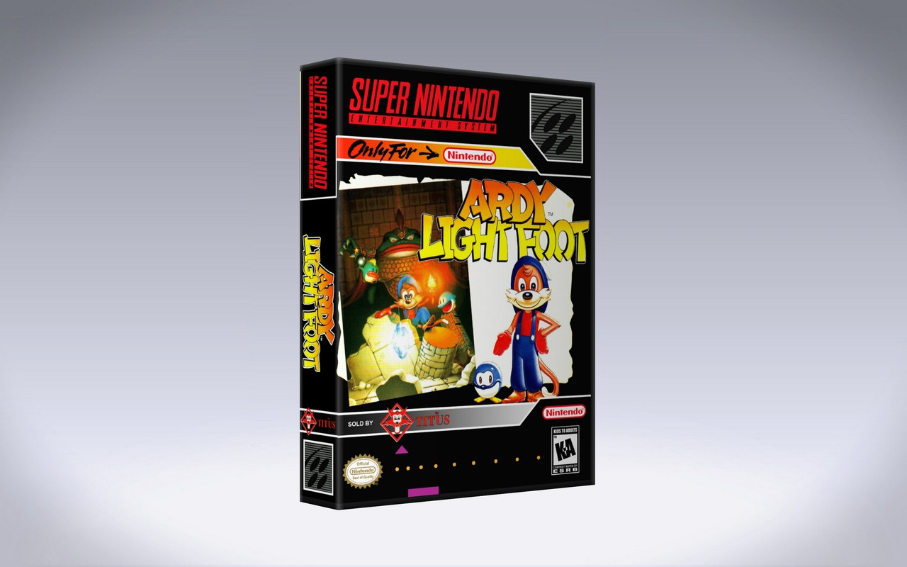 Gaming Relics - Super Nintendo - Vertical Style - Ardy Lightfoot