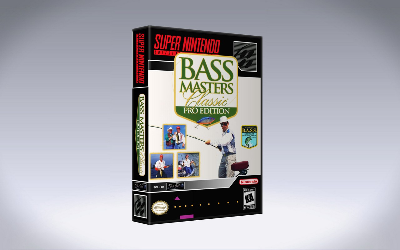 Gaming Relics - Super Nintendo - Vertical Style - Bass Masters Classic ...