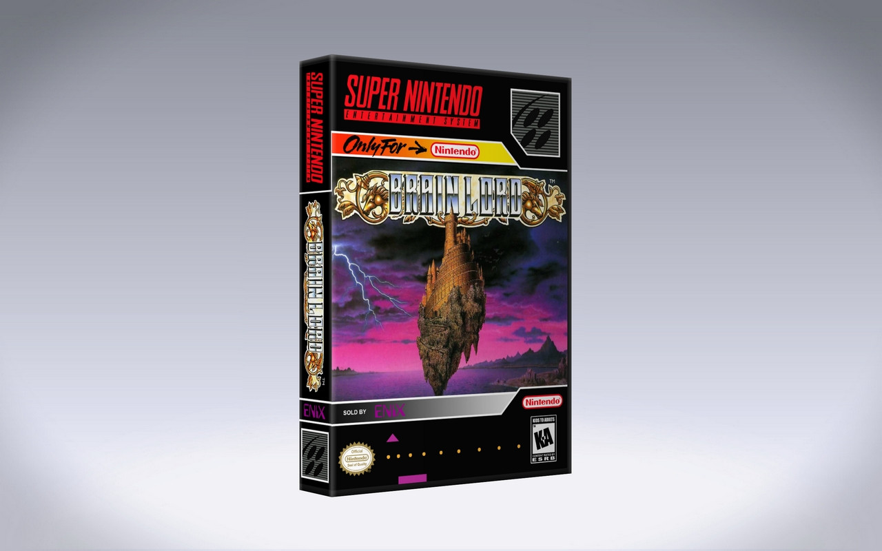Gaming Relics - Super Nintendo - Vertical Style - Brain Lord