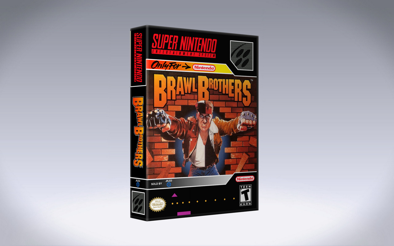 Gaming Relics - Super Nintendo - Vertical Style - Brawl Brothers