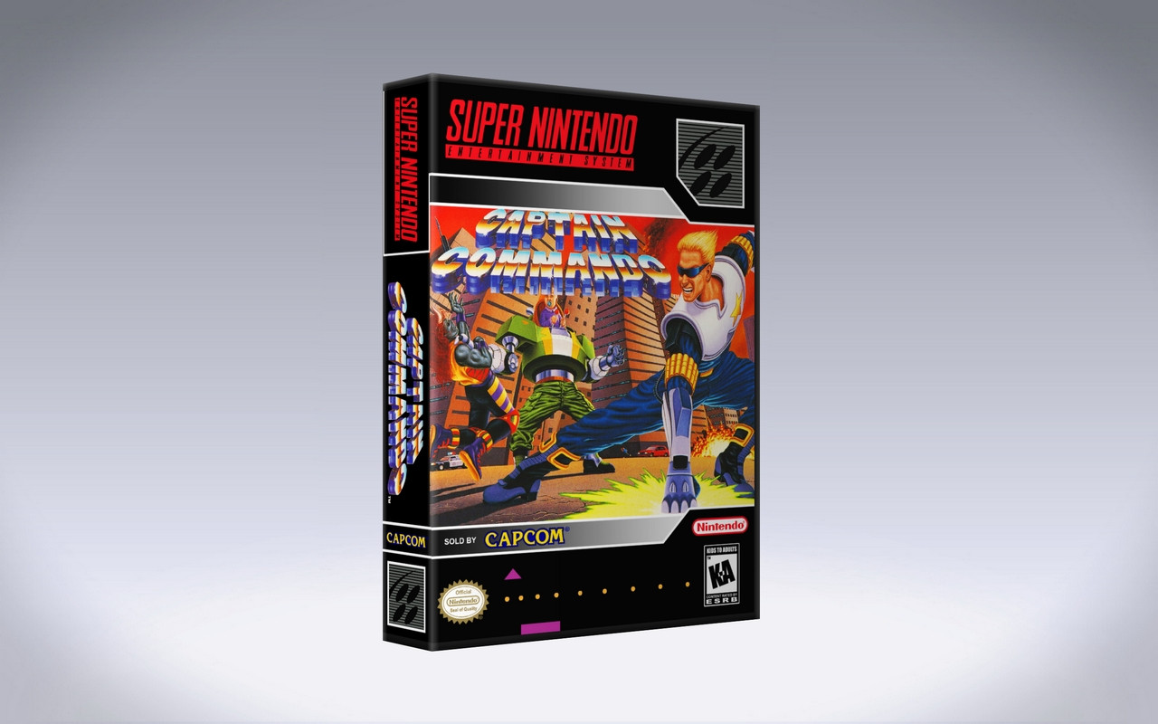 Gaming Relics - Super Nintendo - Vertical Style - Captain Commando