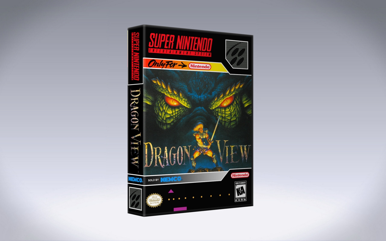 Gaming Relics - Super Nintendo - Vertical Style - Dragon View