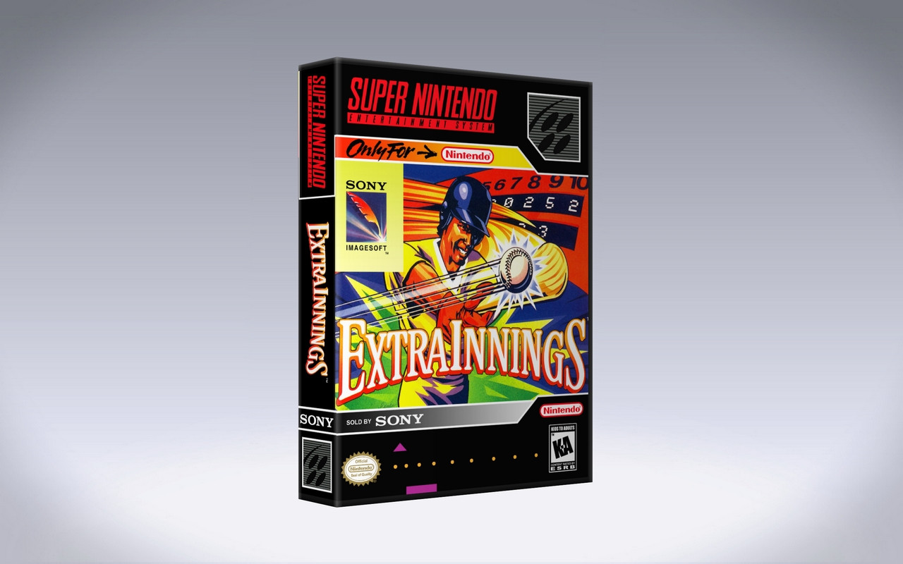Gaming Relics - Super Nintendo - Vertical Style - Extra Innings