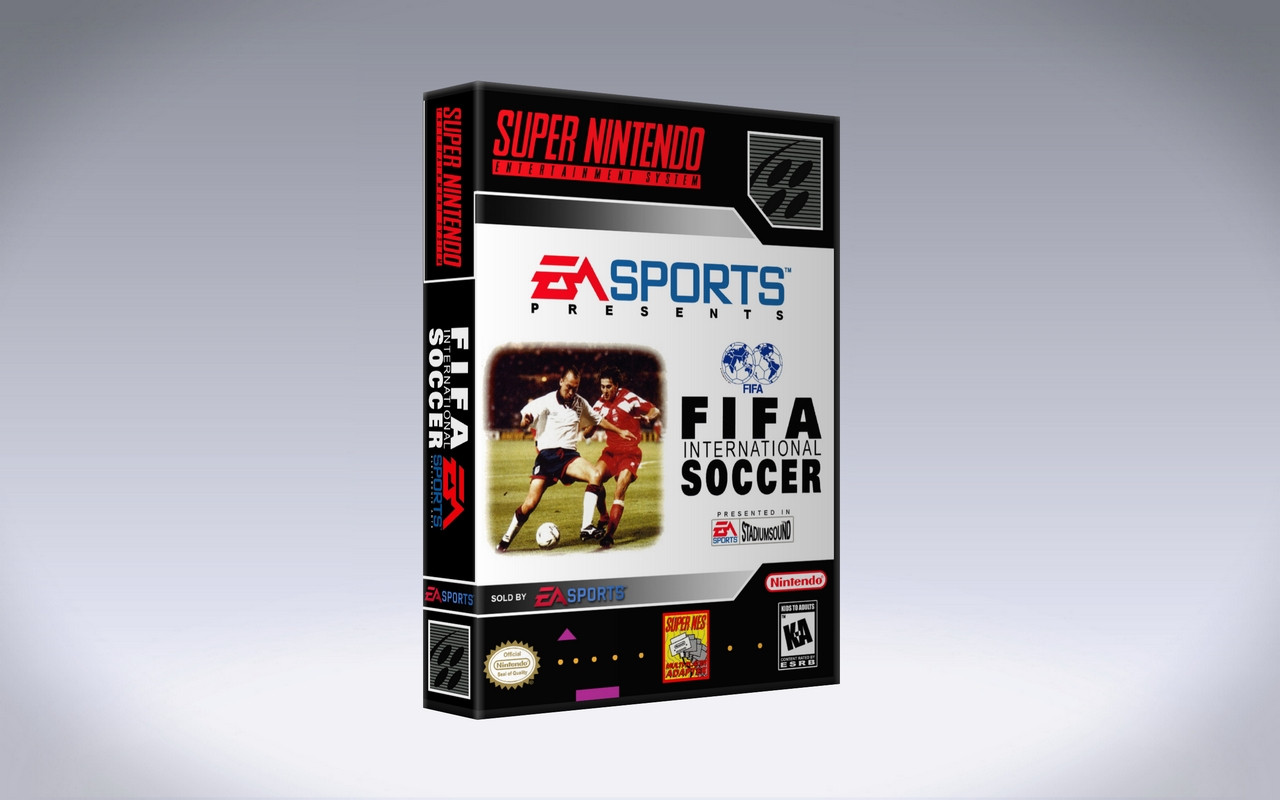Gaming Relics - Super Nintendo - Vertical Style - FIFA International Soccer