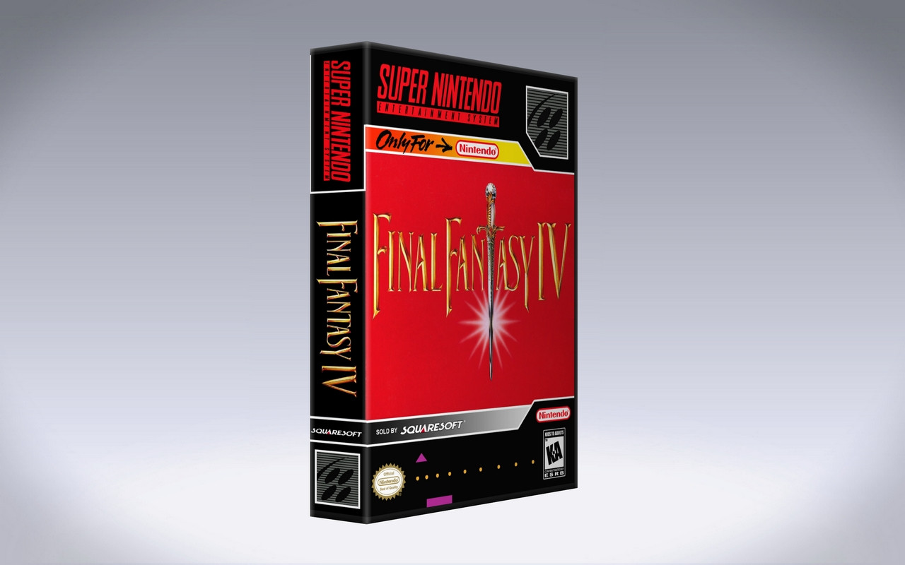 Gaming Relics - Super Nintendo - Vertical Style - Final Fantasy IV