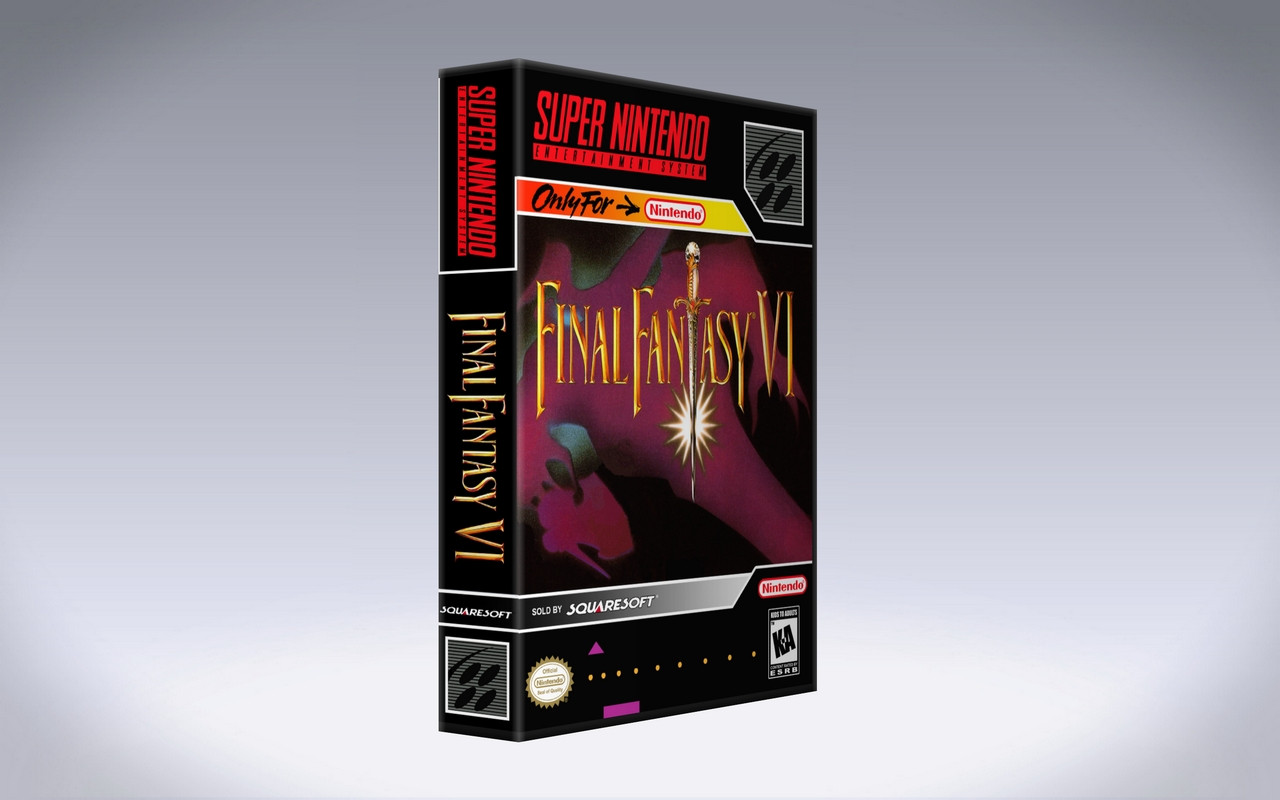 Gaming Relics - Super Nintendo - Vertical Style - Final Fantasy VI