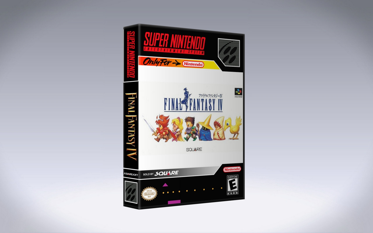 Gaming Relics - Super Nintendo - Vertical Style - Final Fantasy IV (JP ...