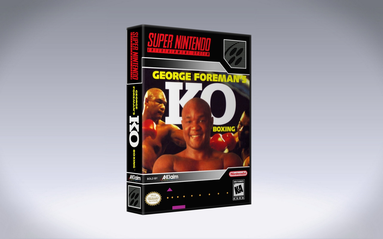Gaming Relics - Super Nintendo - Vertical Style - George Foreman's KO ...