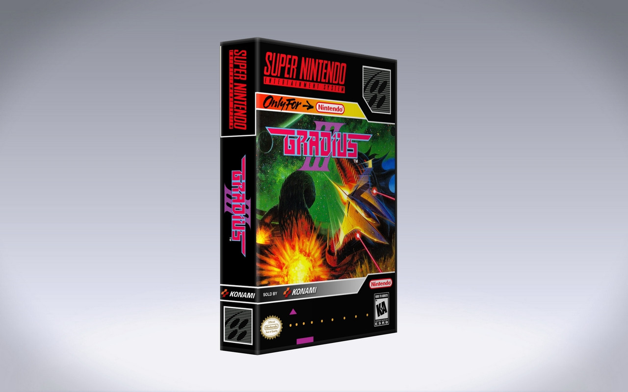 Gaming Relics - Super Nintendo - Vertical Style - Gradius III
