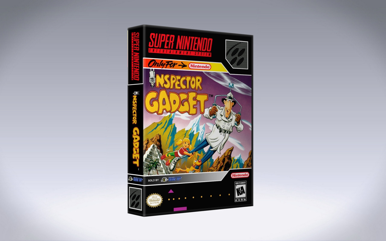 Gaming Relics - Super Nintendo - Vertical Style - Inspector Gadget