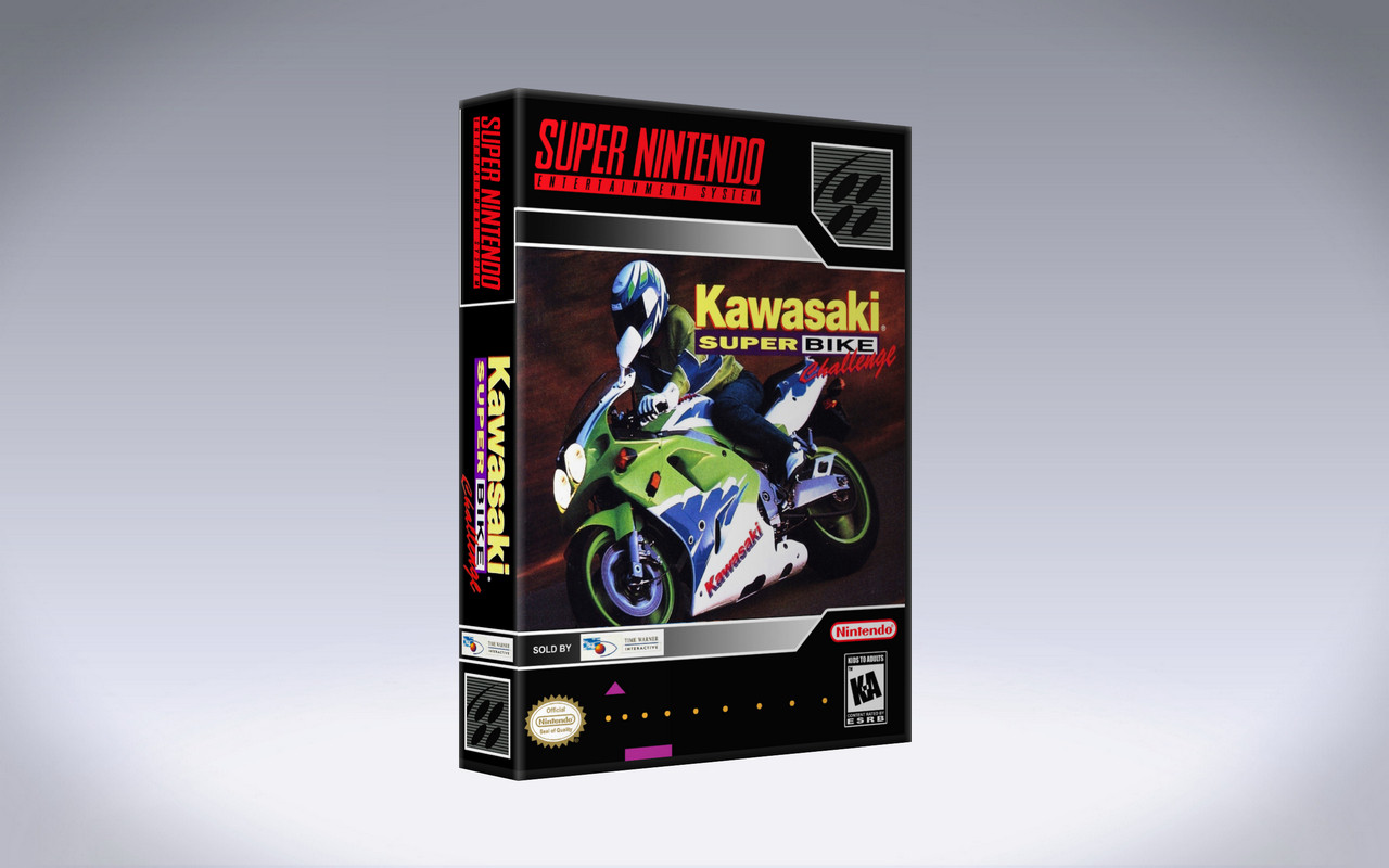 Gaming Relics - Super Nintendo - Vertical Style - Kawasaki Superbike ...