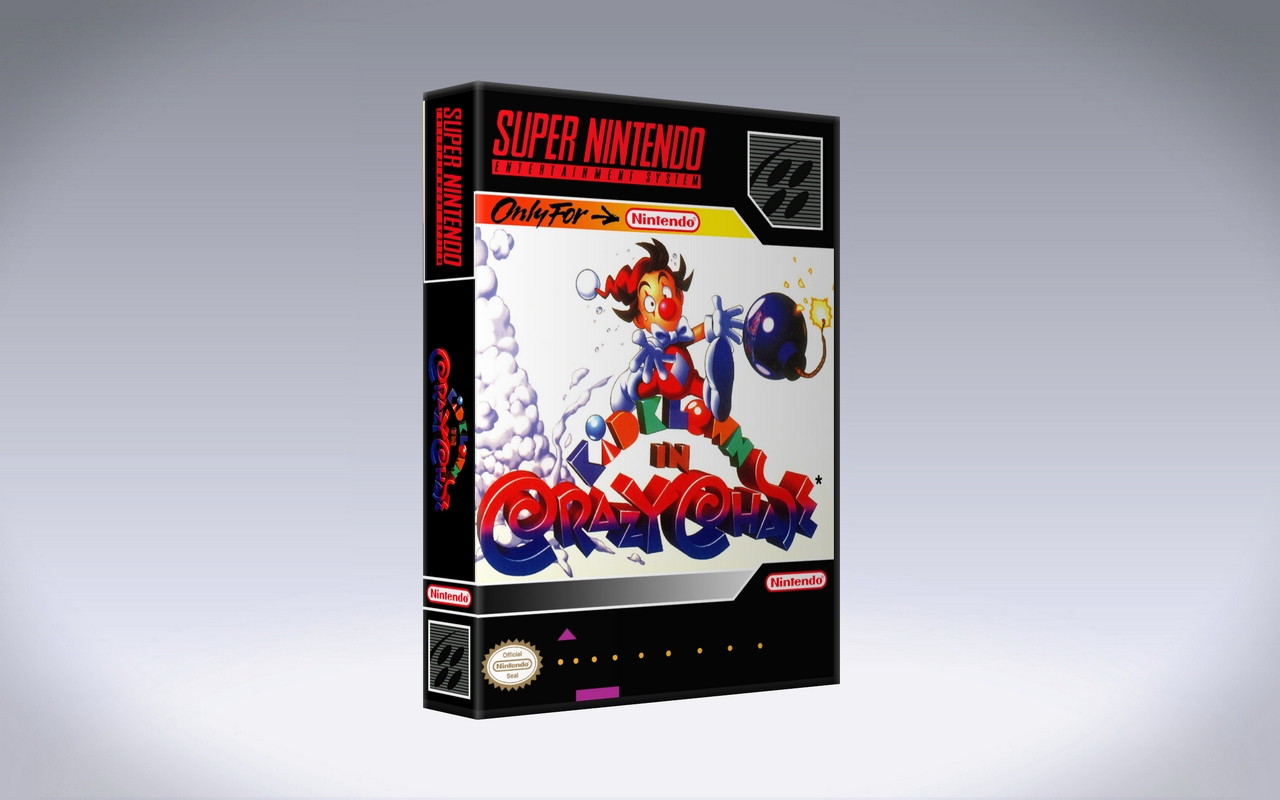 Gaming Relics - Super Nintendo - Vertical Style - Kid Klown in Crazy Chase