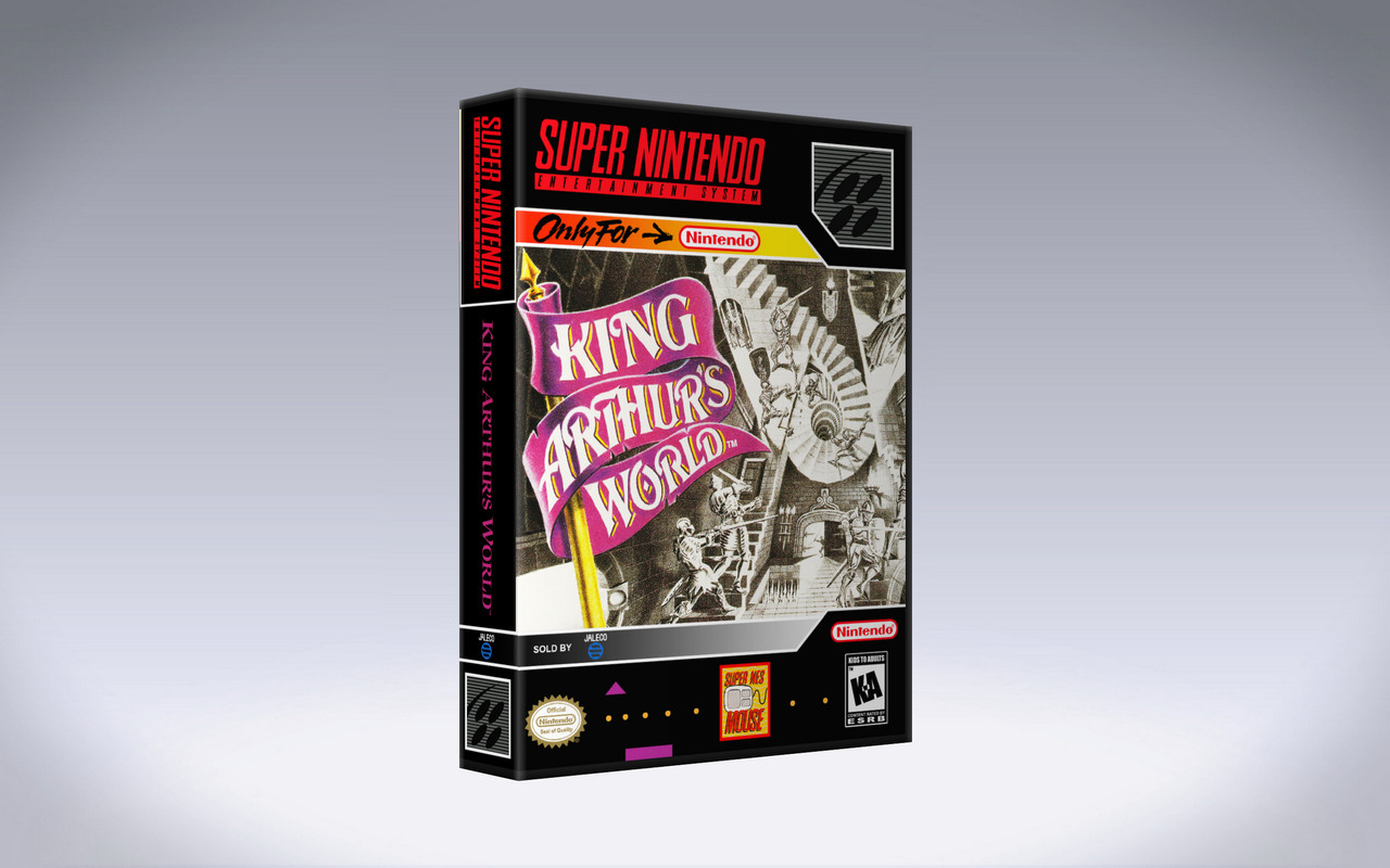 Gaming Relics - Super Nintendo - Vertical Style - King Arthur's World
