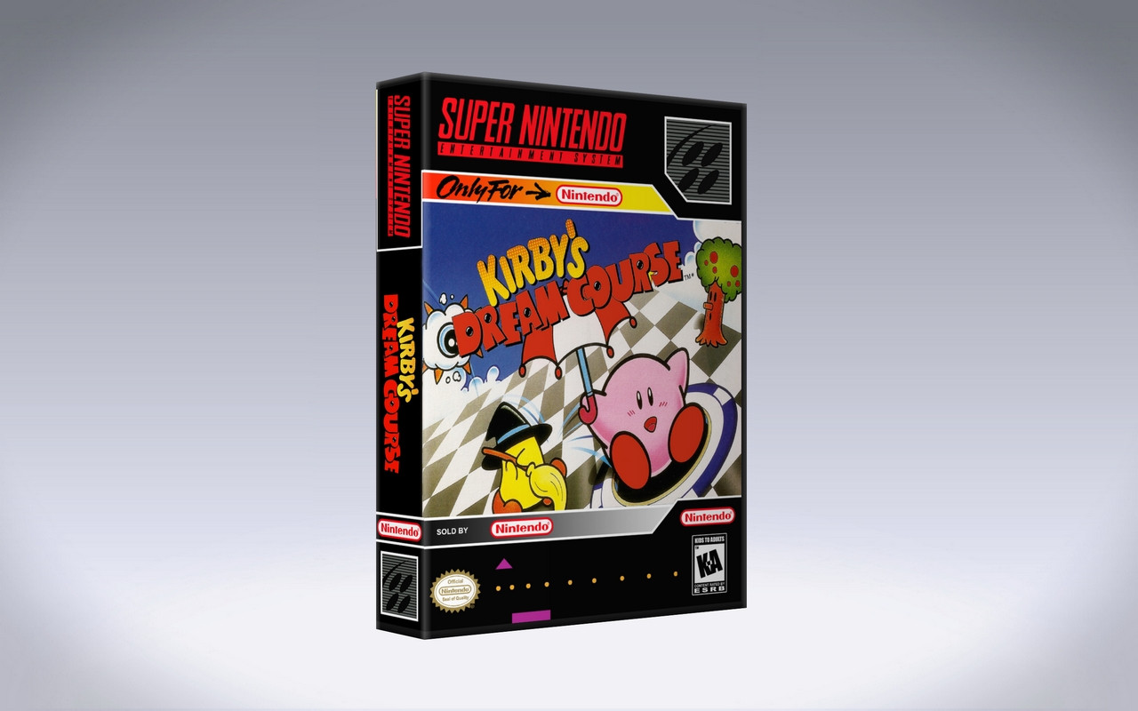 Gaming Relics - Super Nintendo - Vertical Style - Kirby's Dream Course