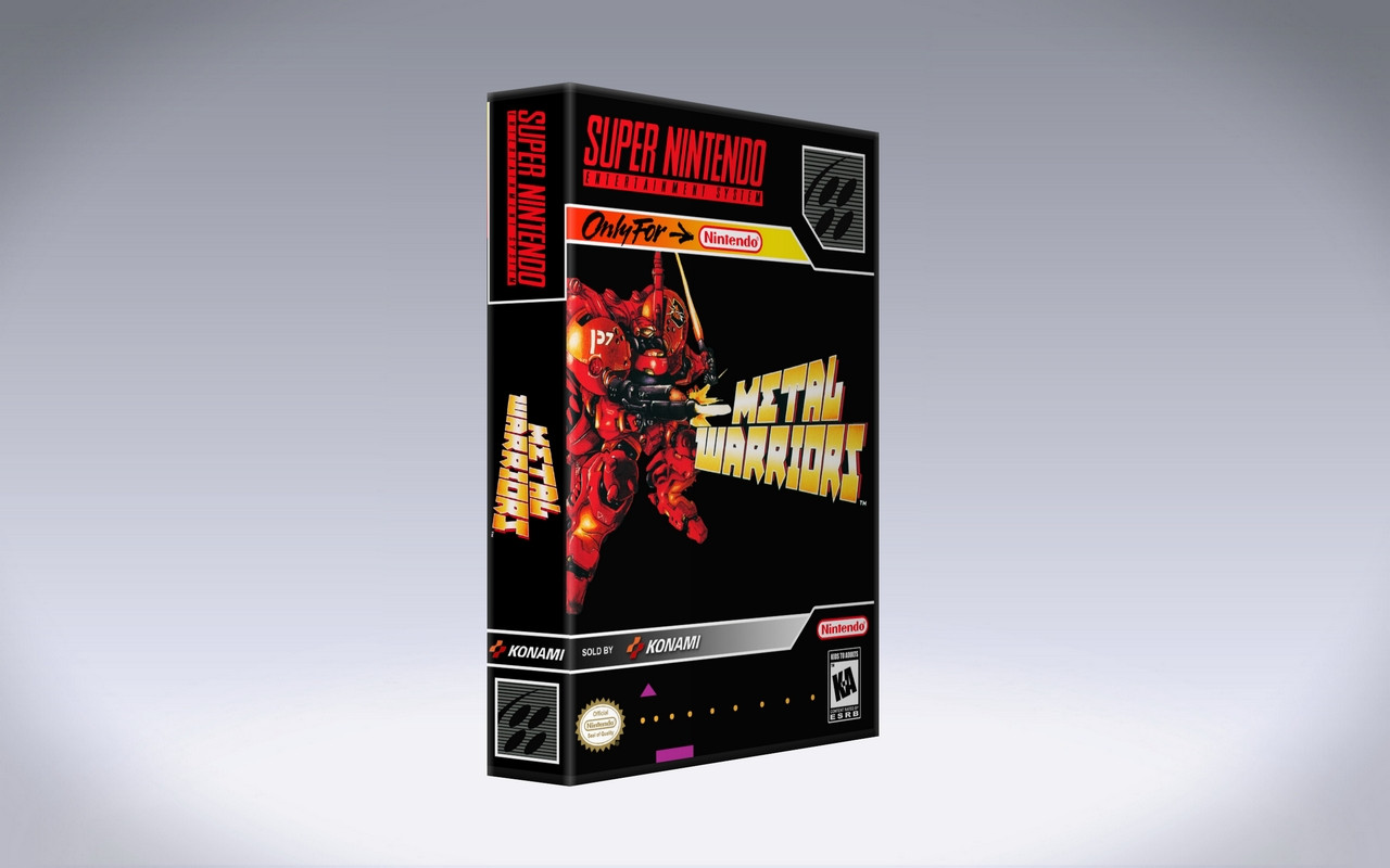 Gaming Relics - Super Nintendo - Vertical Style - Metal Warriors