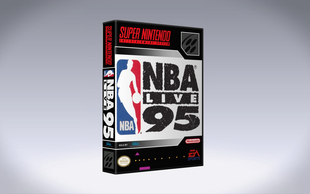 Gaming Relics - Super Nintendo - Vertical Style - NBA Live 95