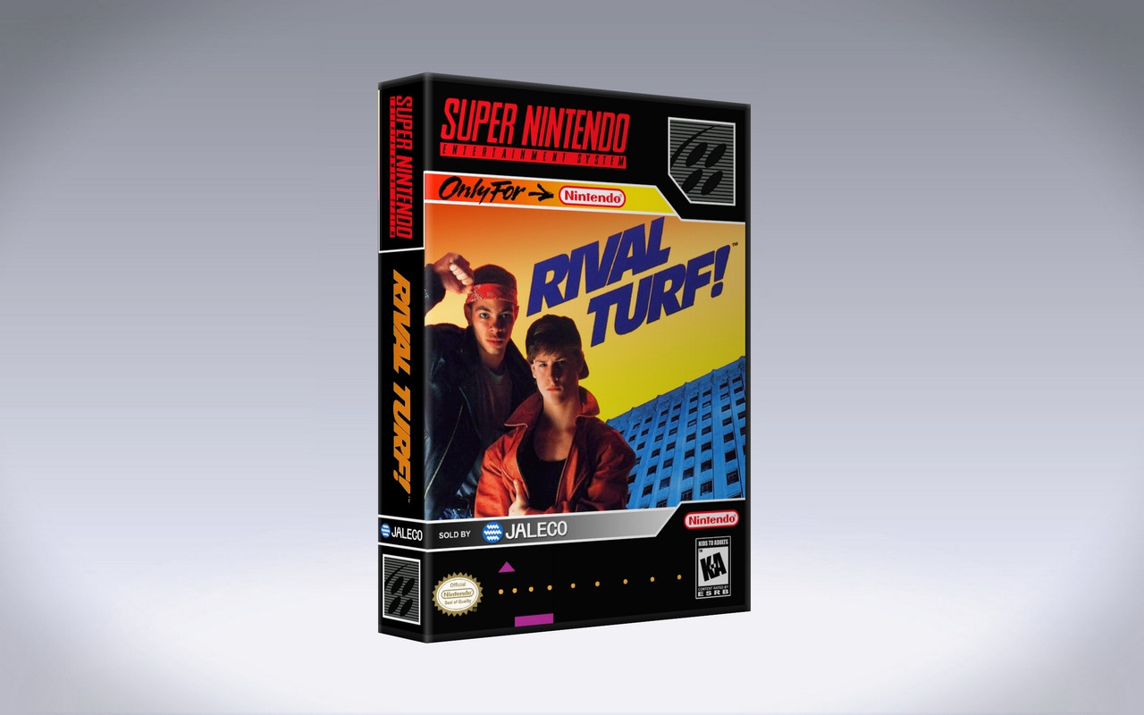 Gaming Relics - Super Nintendo - Vertical Style - Rival Turf!