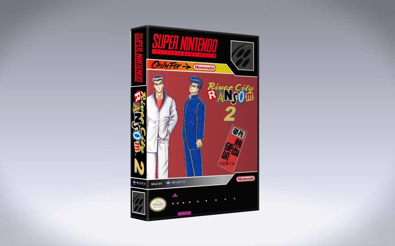 Gaming Relics - Super Nintendo - Vertical Style - River City Ransom 2