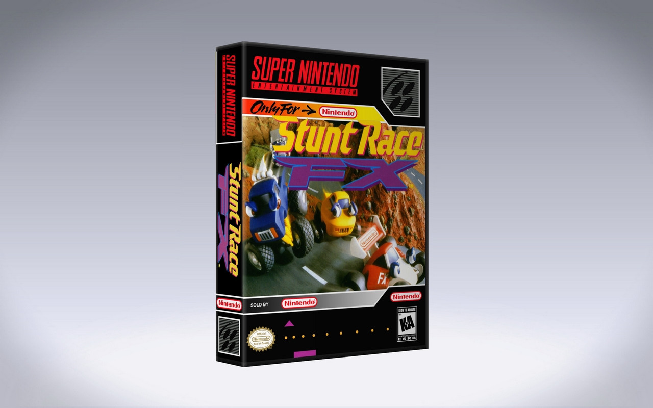 Gaming Relics - Super Nintendo - Vertical Style - Stunt Race FX