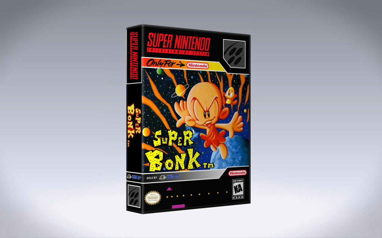 Gaming Relics - Super Nintendo - Vertical Style - Super Bonk