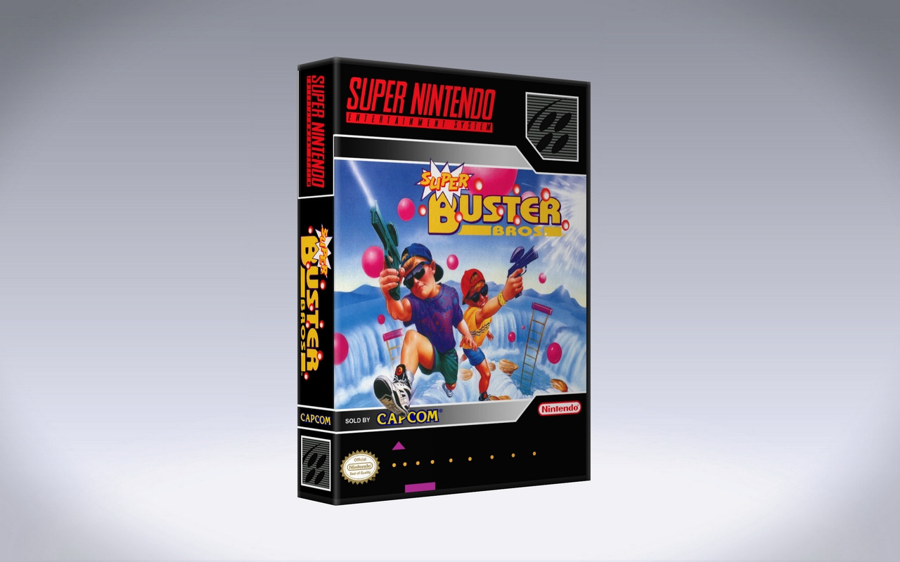 Gaming Relics - Super Nintendo - Vertical Style - Super Busters Bros.