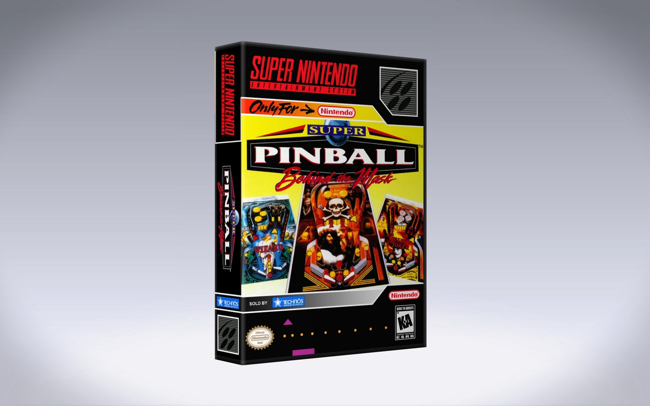 Gaming Relics - Super Nintendo - Vertical Style - Super Pinball: Behind ...