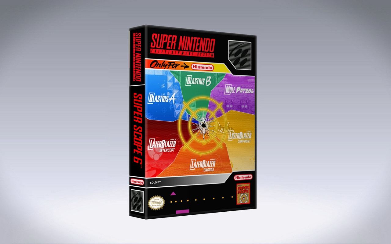 Gaming Relics - Super Nintendo - Vertical Style - Super Scope 6 (Custom)