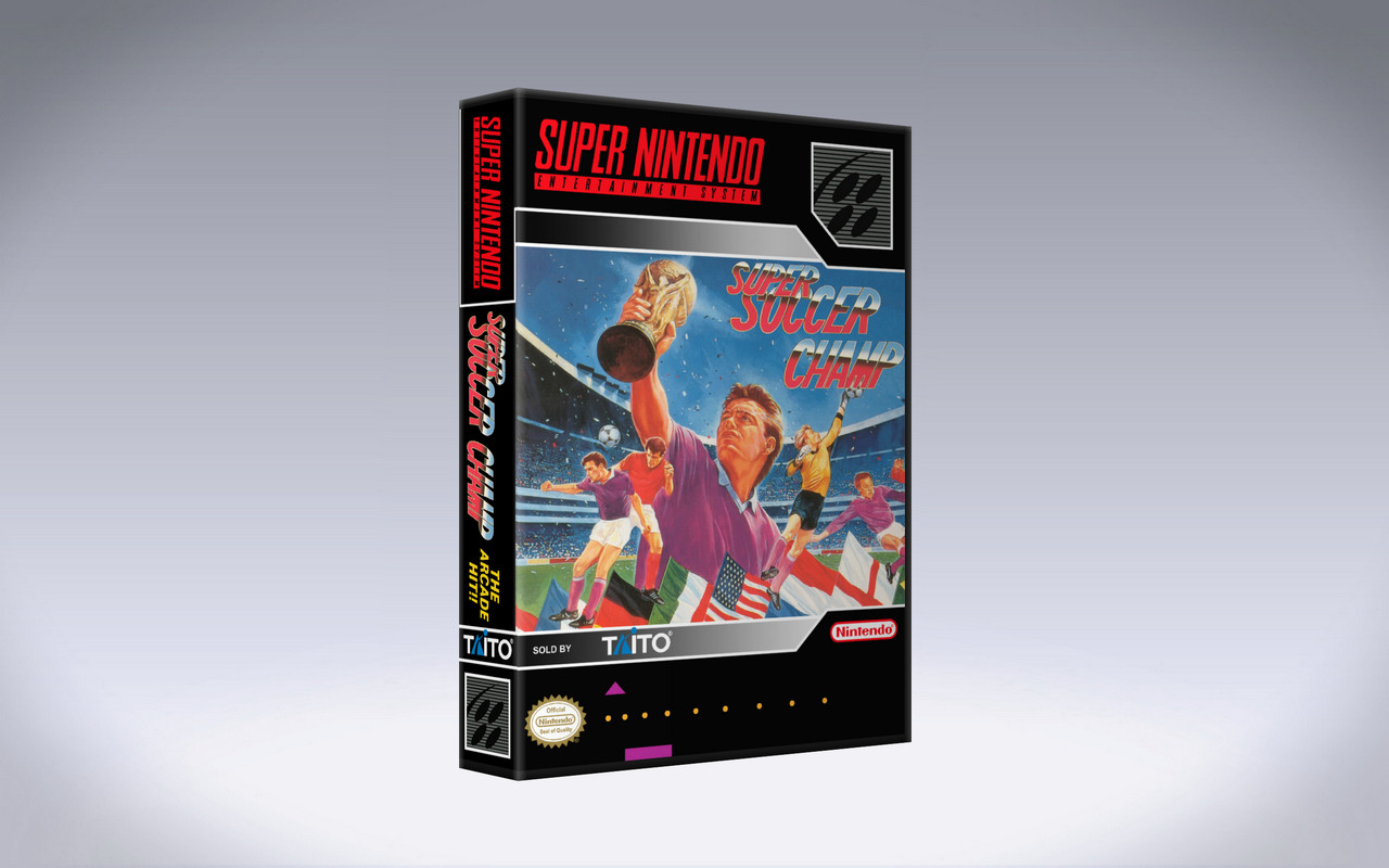 Gaming Relics - Super Nintendo - Vertical Style - Super Soccer Champ
