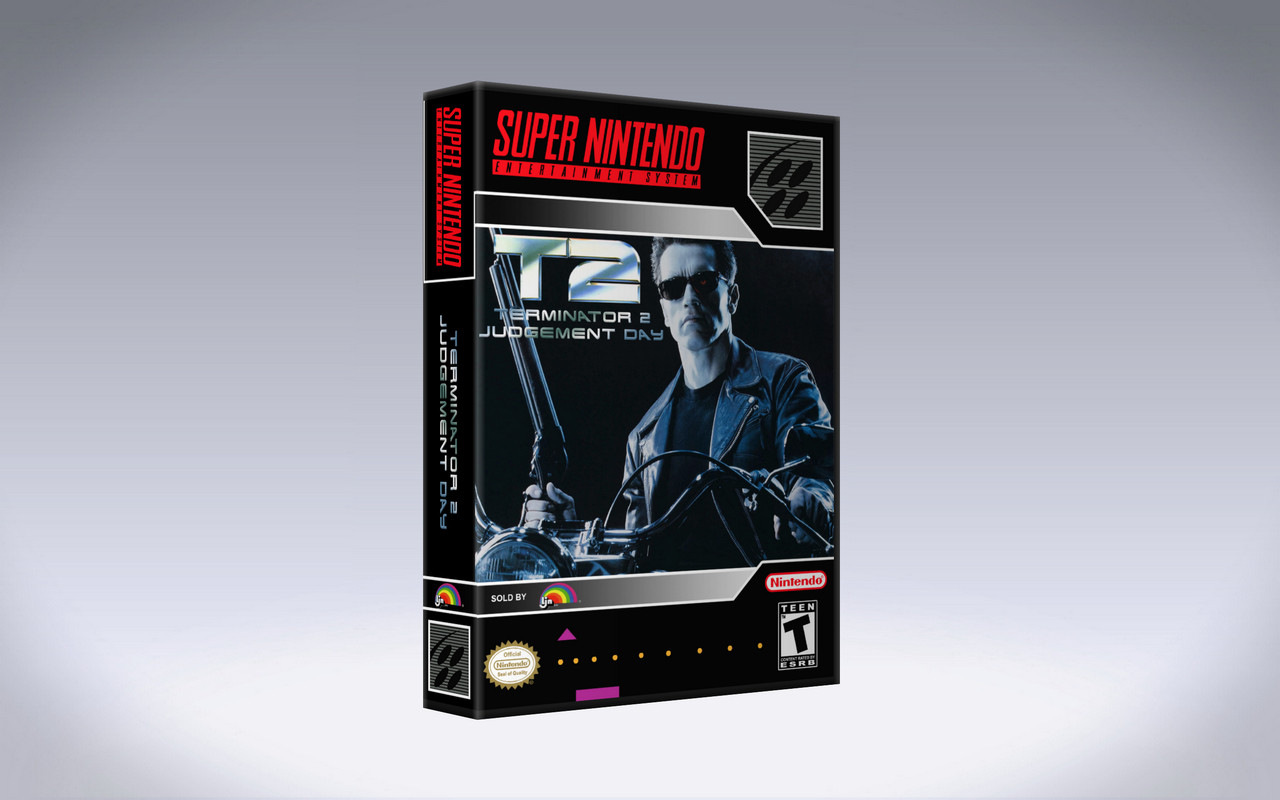 Gaming Relics - Super Nintendo - Vertical Style - T2 Terminator 2 ...