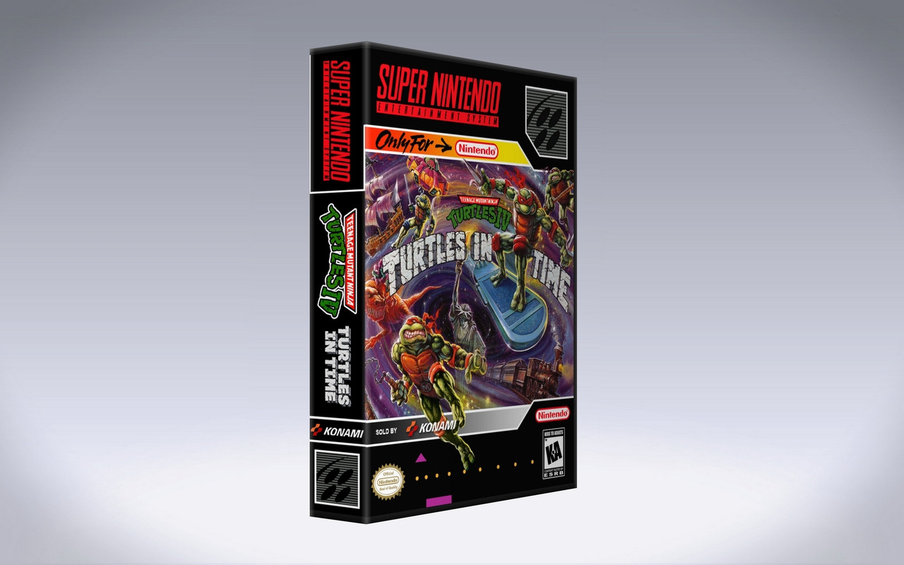 Gaming Relics - Super Nintendo - Vertical Style - Teenage Mutant Ninja ...