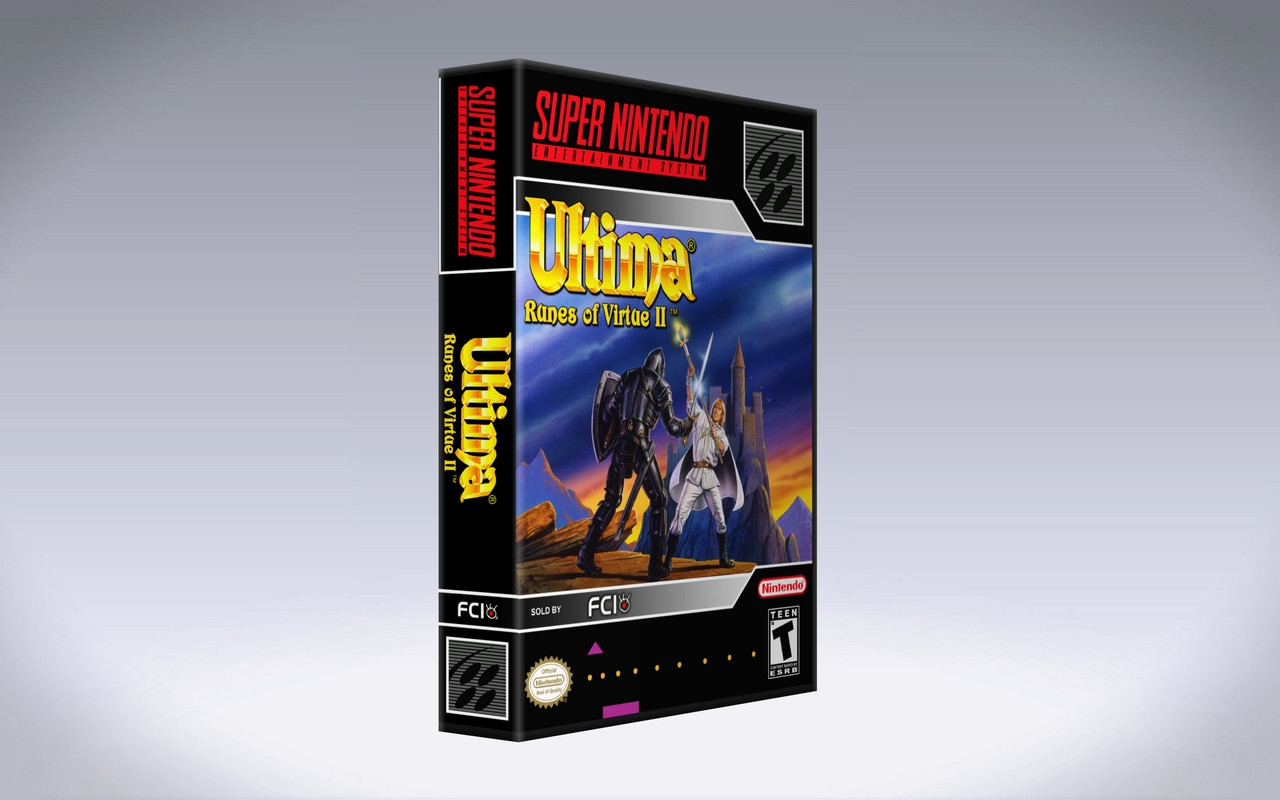 Gaming Relics - Super Nintendo - Vertical Style - Ultima: Runes of ...