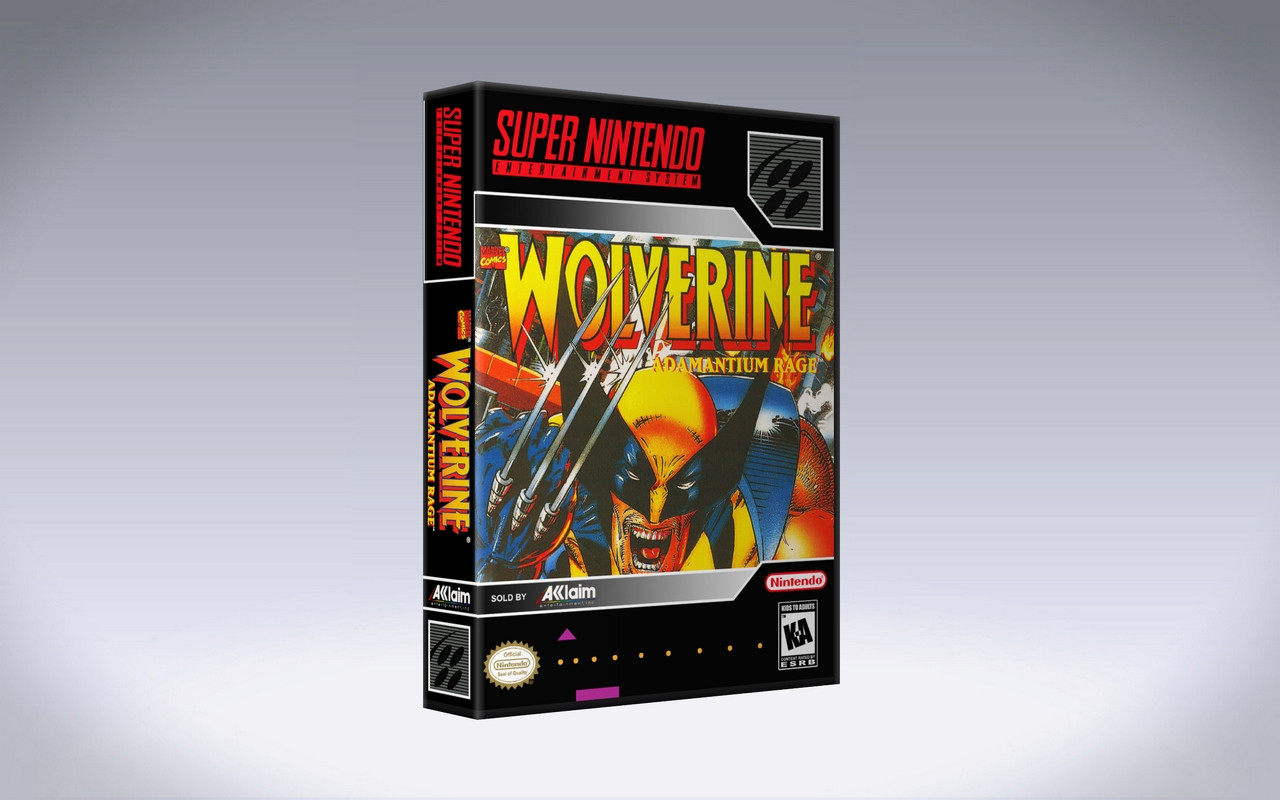 Gaming Relics - Super Nintendo - Vertical Style - Wolverine: Adamantium ...