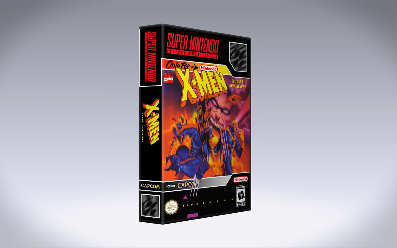 Gaming Relics - Super Nintendo - Vertical Style - X-Men: Mutant Apocalypse