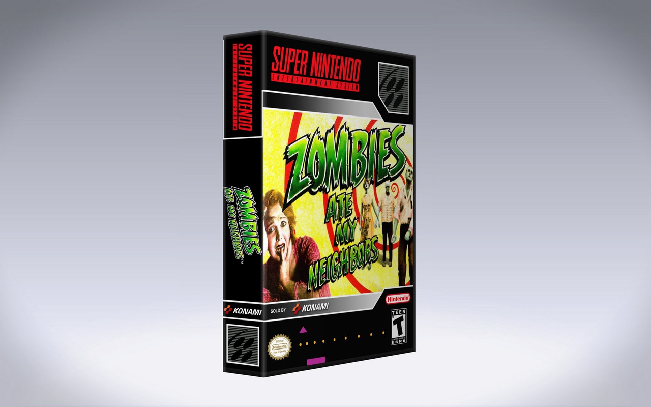 Gaming Relics - Super Nintendo - Vertical Style - Zombies Ate My Neighbors