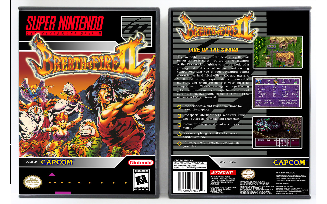 Gaming Relics - Super Nintendo - Breath of Fire II