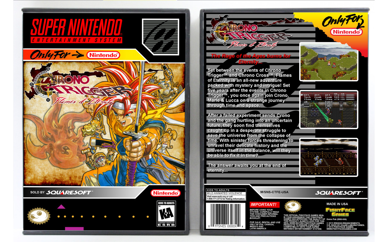 Gaming Relics - Super Nintendo - Vertical Style - Chrono Trigger ...