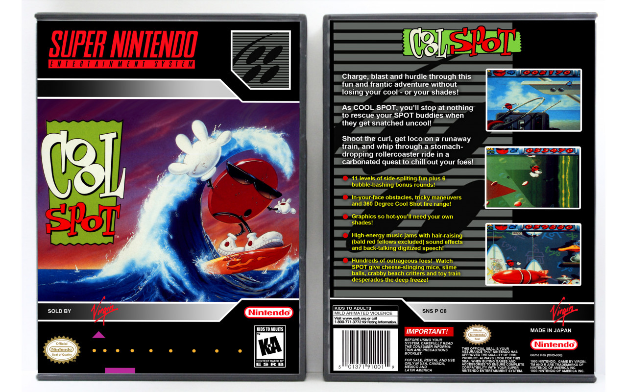 Gaming Relics - Super Nintendo - Cool Spot