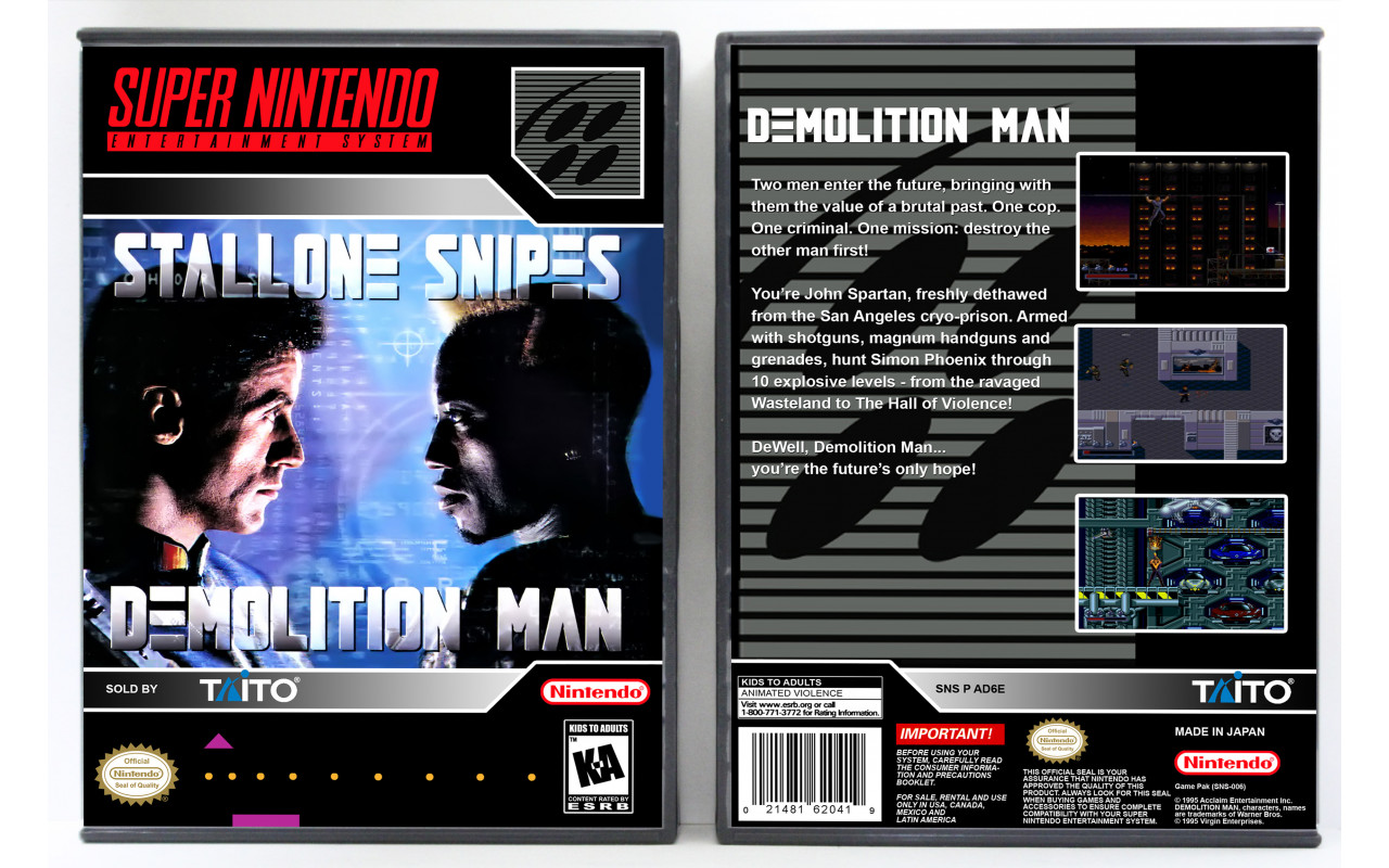 Gaming Relics - Super Nintendo - Demolition Man