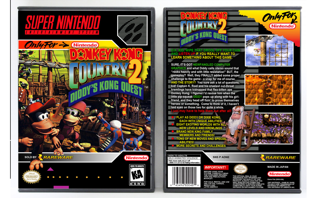Gaming Relics - Super Nintendo - Donkey Kong Country 2: Diddy's Kong Quest