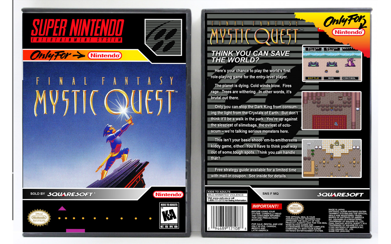 Gaming Relics - Super Nintendo - Final Fantasy: Mystic Quest