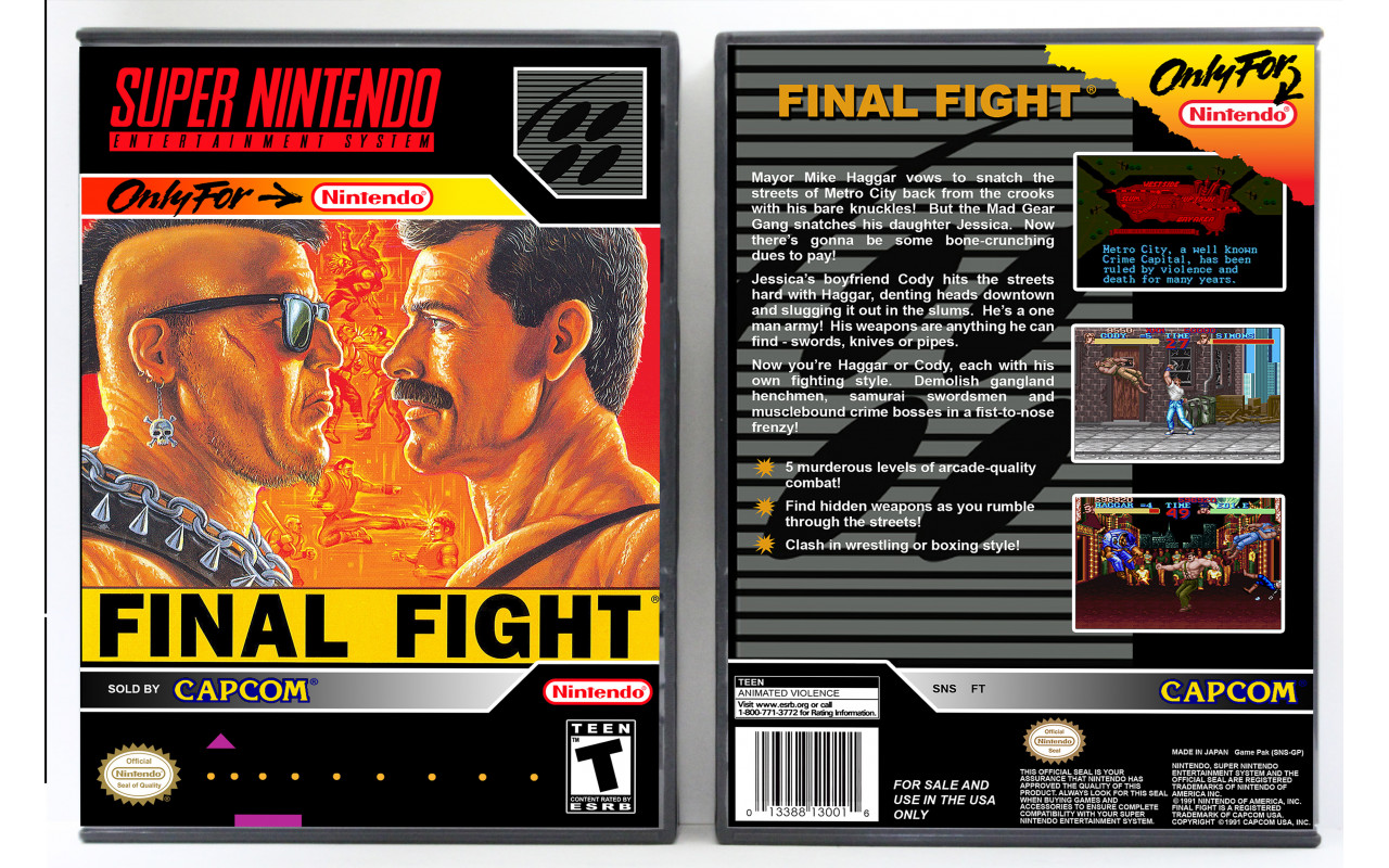 Gaming Relics - Super Nintendo - Final Fight