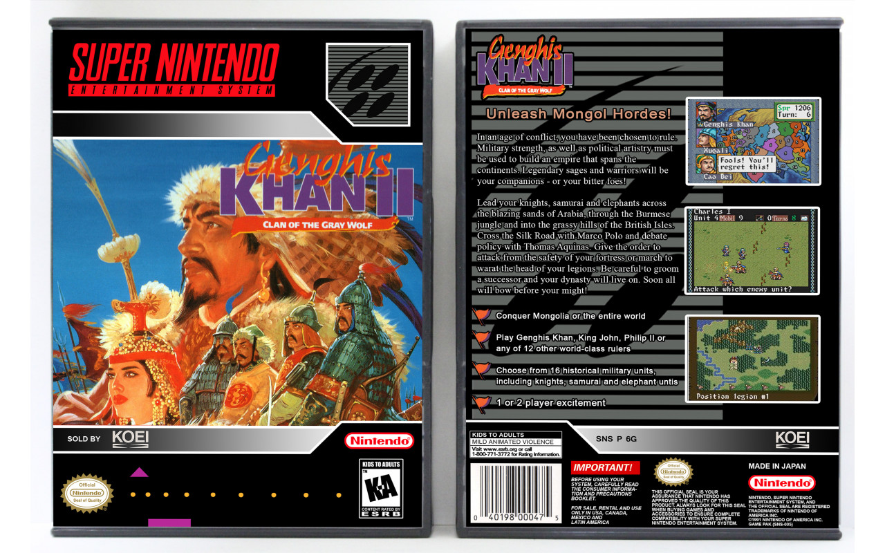 Gaming Relics - Genghis Khan II: Clan of the Gray Wolf