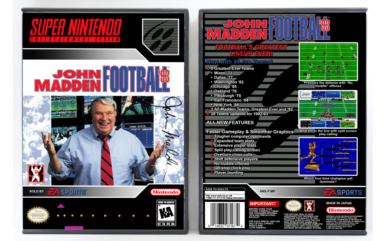 Gaming Relics - John Madden Football '93