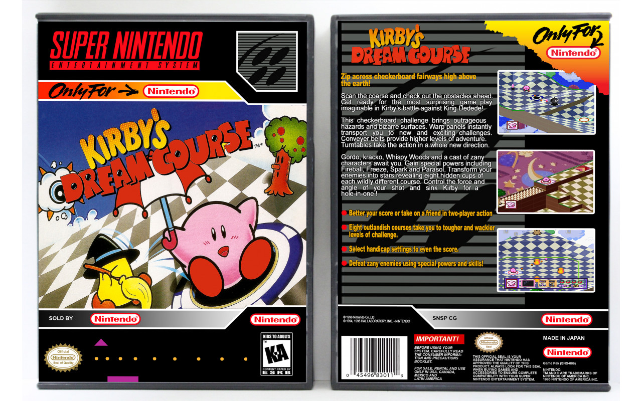 Gaming Relics - Super Nintendo - Kirby's Dream Course