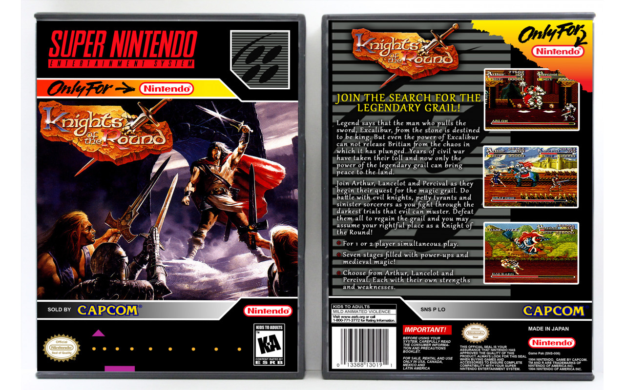 Gaming Relics - Super Nintendo - Knights of the Round