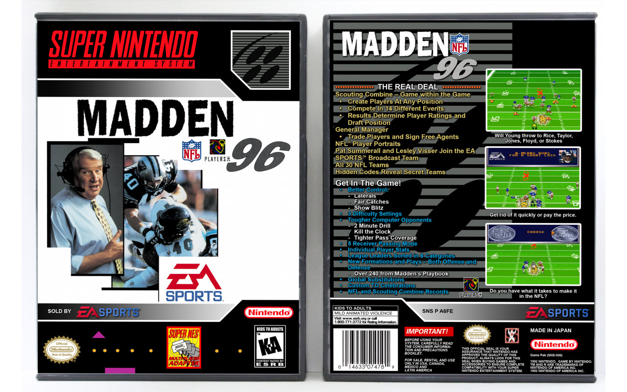 Gaming Relics - Madden NFL 96